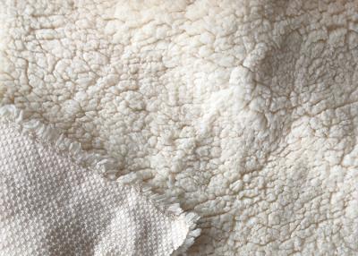 China Knitted Sherpa Brushed Fleece Fabric 155cm 220gsm Polyester Velvet for Blanket for sale