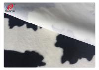 China Velboa Short Plush 100% Polyester Velvet Fabric Animal Cow Pattern Print 155cm 240gsm for sale