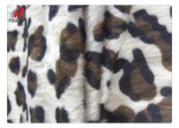 China S Wave Brush Polyester Velvet Fabric Velboa Sofa Animal Printed for sale