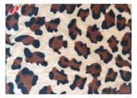 China S Wave Brush Polyester Velvet Fabric Velboa Sofa Animal Printed for sale