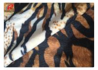 China 100% Polyester Polyester Tricot Fabric Knitted Tiger Skin Printed Design for sale
