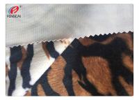 China 100% Polyester Polyester Tricot Fabric Knitted Tiger Skin Printed Design for sale