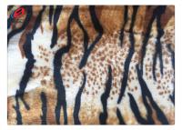 China 1.5mm Pile Velboa 100% Polyester Plush Toy Fabric Animal Print 150cm Width for sale