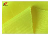 China Knitted Yellow Fluorescent Material Fabric 100% Polyester For Safety Vest for sale