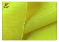 China Knitted Yellow Fluorescent Material Fabric 100% Polyester For Safety Vest for sale