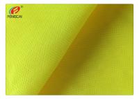 China Knitted Yellow Fluorescent Material Fabric 100% Polyester For Safety Vest for sale