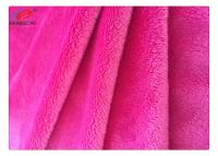 China Brushed Velboa Polyester Plush Fabric 220gsm 150cm Width for Toys and Blankets - Custom Colors Available for sale