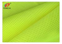 China High Visibility Polyester Fluorescent Mesh Material Fabric For Vest EN20471 for sale