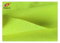 China High Visibility Polyester Fluorescent Mesh Material Fabric For Vest EN20471 for sale