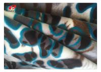 China 100 Polyester Home Textile Velboa Fabric 220gsm Animal Printing for sale