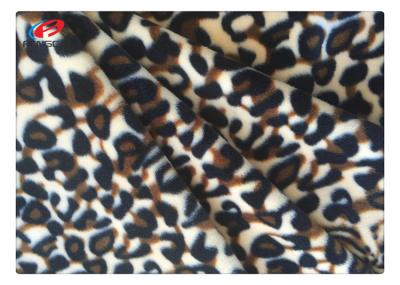 China 100 Polyester Home Textile Velboa Fabric 220gsm Animal Printing for sale