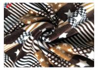 China Faux Fur Print Spandex Velvet Fabric 95% Polyester 165cm Wide for Blanket for sale