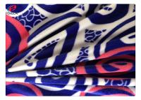 China Warp Knitting Stretching Printed Spandex Velvet Fabric 94% Polyester for sale