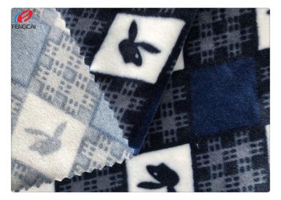 China Digital Print 4% Spandex Velvet Fabric 75D Yarn 160cm Width Stretchy Soft for sale