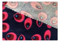 China Custom Printed One Side Brushed Spandex Velvet Fabric 155cm 220gsm for Kids Wear for sale