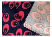 China Custom Printed One Side Brushed Spandex Velvet Fabric 155cm 220gsm for Kids Wear for sale