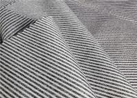 China Grey Yarn Dyed 160CM Polyester Spandex Fabric for sale
