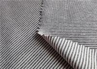 China Grey Yarn Dyed 160CM Polyester Spandex Fabric for sale