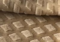 China Warp Knitted Embossed Velboa Fabric 235gsm 58-60