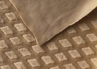 China Warp Knitted Embossed Velboa Fabric 235gsm 58-60
