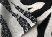 China Printed Zebra Stripe Polyester Velvet Fabric 155cm Width 240gsm for Upholstery for sale
