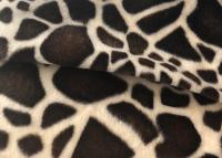 China 28g Short Pile Plush Fabric 240GSM 1.5-2m Width Animal Print Polyester Velboa Material for sale