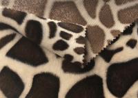 China 28g Short Pile Plush Fabric 240GSM 1.5-2m Width Animal Print Polyester Velboa Material for sale