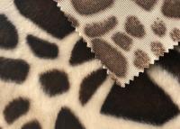 China 28g Short Pile Plush Fabric 240GSM 1.5-2m Width Animal Print Polyester Velboa Material for sale