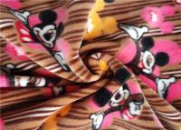 China Warp Knitted Printing Super Soft Micro Velour Fabric for sale