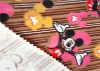 China Warp Knitted Printing Super Soft Micro Velour Fabric for sale
