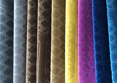 China 300gsm Holland Velvet Upholstery Fabric 150cm Width Waterproof Sofa Material with Embossed Patterns for sale