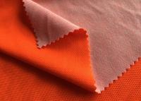 China Polyester Cotton Neon Orange Workwear Weft Knitted Fabric for sale