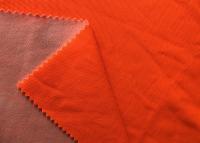 China Polyester Cotton Neon Orange Workwear Weft Knitted Fabric for sale