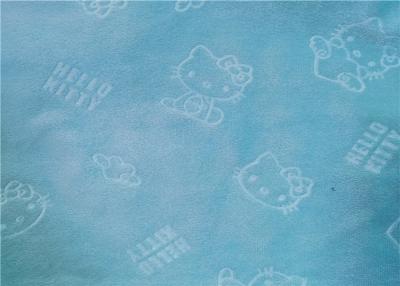 China Warp Knitted Velvet Embossed Minky Velboa Fabric for sale