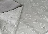 China Super Short Plush Mink 200gsm Embossed Polyester Fabric for sale