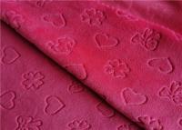 China 100% Polyester Velboa Embossed Knitting Brushed Fabric 150gsm 1.5m Width for Garments Bags for sale