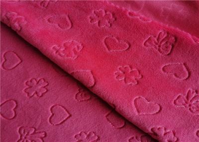 China 100% Polyester Velboa Embossed Knitting Brushed Fabric 150gsm 1.5m Width for Garments Bags for sale