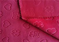 China 100% Polyester Velboa Embossed Knitting Brushed Fabric 150gsm 1.5m Width for Garments Bags for sale