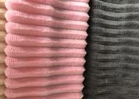 China Stripe Pattern 2mm Minky Plush Fabric Making Soft Toys for sale