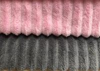 China Stripe Pattern 2mm Minky Plush Fabric Making Soft Toys for sale