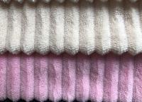 China Stripe Pattern 2mm Minky Plush Fabric Making Soft Toys for sale