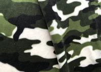 China Camouflage Print One Side Brushed 240GSM Soft Plush Fabric for sale