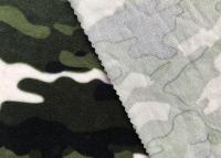 China Camouflage Print One Side Brushed 240GSM Soft Plush Fabric for sale