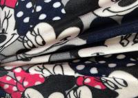 China Mickey Design Stretch Knitted Spandex Velvet Fabric for sale