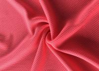 China Breathable Polyester Weft Knitted Sports Mesh Fabric 150cm Width for T Shirt for sale