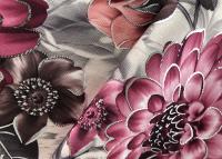 China Flower Printed 100% Polyester 280GSM Sofa Velvet Upholstery Fabric for sale