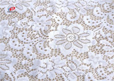 China 90% Nylon 10% Spandex Lace Fabric 170gsm 58-60 Inch For Underwear for sale