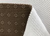 China Warp Knitted Sofa Velvet Fabric 300GSM With Plastic Stripe Back for sale