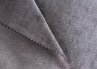 China Solid Dyed Weft Stretch Micro Suede Polyester Fabric 155cm 36GSM for Garment for sale