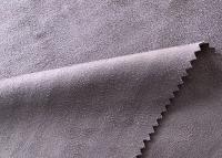 China Solid Dyed Weft Stretch Micro Suede Polyester Fabric 155cm 36GSM for Garment for sale